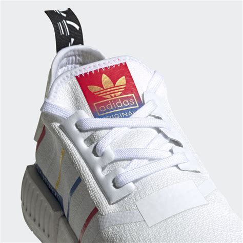 รองเท้า Adidas Nmd R1 J Japan Pack White Blue Redรองเท้าผู้ชาย