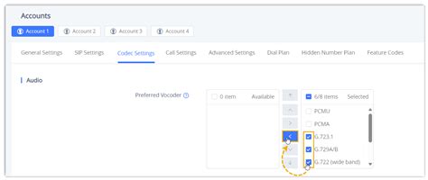 Remove Unnecessary Codecs For Grandstream IP Phone