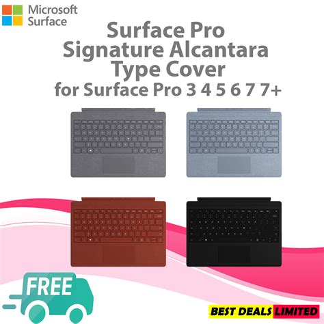 Surface Pro Signature Alcantara Type Cover Keyboard For Surface Pro 3 4 5 6 7 7 Lazada Ph