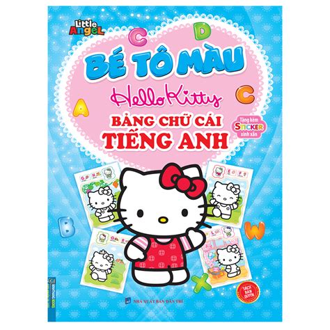 Bé Tô Màu Hello Kitty Bảng Chữ Cái Tiêng Anh