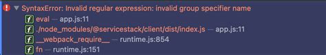 Nuxt App Not Starting In Safari Invalid Regular Expression Invalid