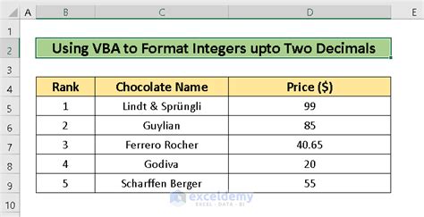 How To Use Excel Vba To Format Number In Decimal Places 6 Ways