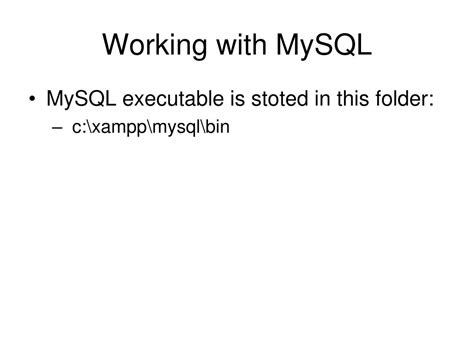 Ppt Mysql Quick Guide Powerpoint Presentation Free Download Id4349608