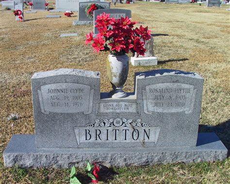 Johnnie Clyde Britton Sr 1905 1976 Mémorial Find A Grave