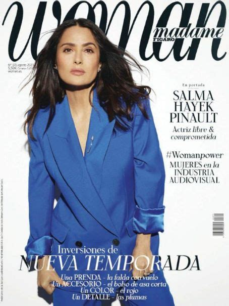 Salma Hayek Woman Madame Figaro Magazine August 2023 Cover Photo Spain