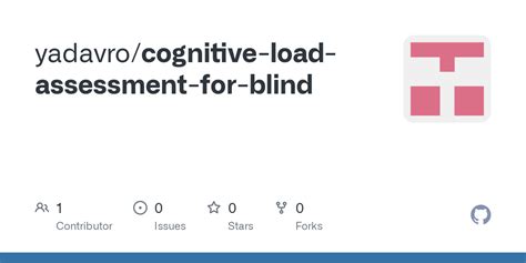 Github Yadavrocognitive Load Assessment For Blind