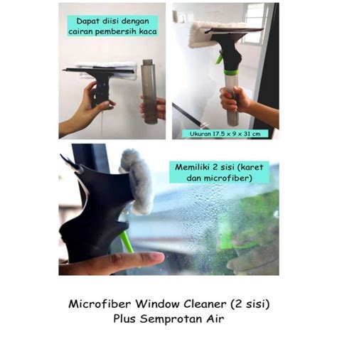 Promo Kent Microfiber Window Cleaner Kt1530 Pmbersih Jendela Wiper