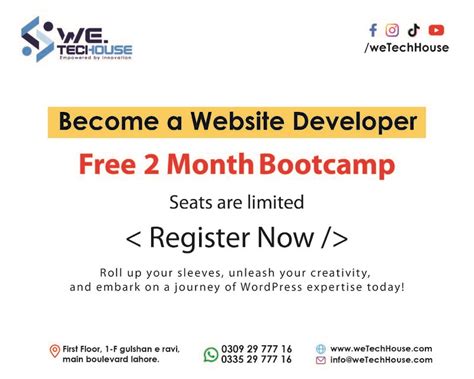 we tech house on linkedin webdevjourney techeducation wetechhouse freetrainingprogram