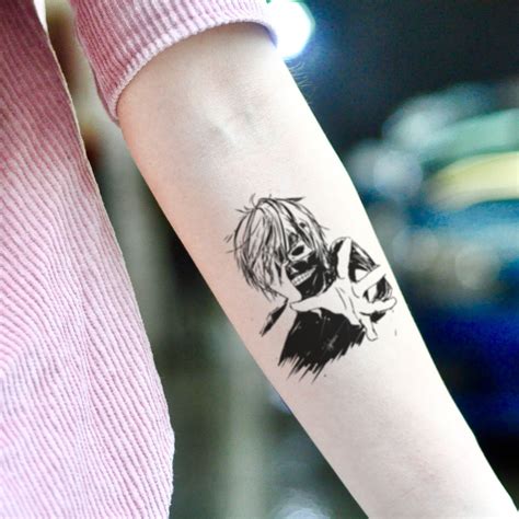 Tokyo Ghoul Temporary Tattoo Sticker Set Of 2 Tattoos Anime Tattoos Naruto Tattoo