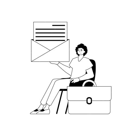 Premium Vector The Derision Is Holding A Letter Subject Of