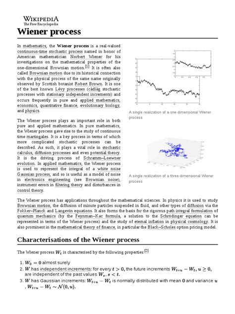 Wiener Process Pdf