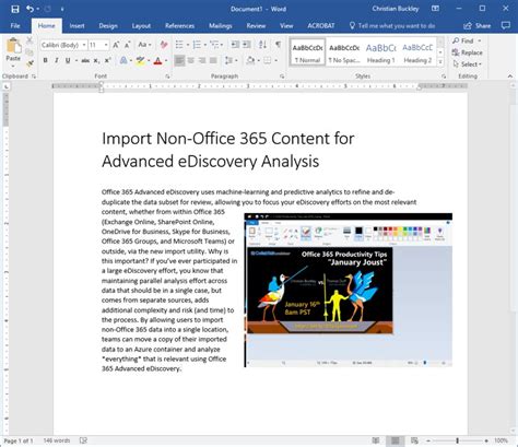 Insert Quick Screen Shots Into Word Buckleyplanet