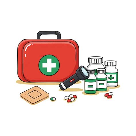 Emergency Kit Collage Clip Art