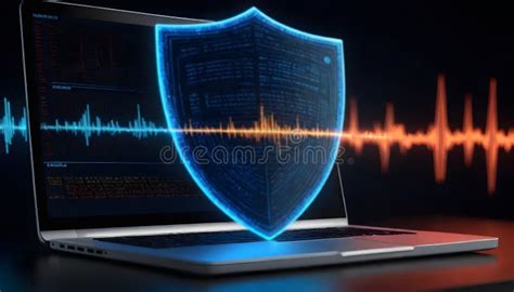 Data Encryption The Glowing Guardian Of Cyber Security Stock