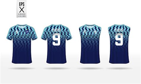 축구 저지 축구 키트와 농구 저지 탱크 탑에 대 한 T셔츠 스포츠 이랑 템플릿 디자인 앞면과 뒷면에 스포츠 유니폼 스포츠 클럽을 위한 스포츠 셔츠 템플릿입니다 벡터 T