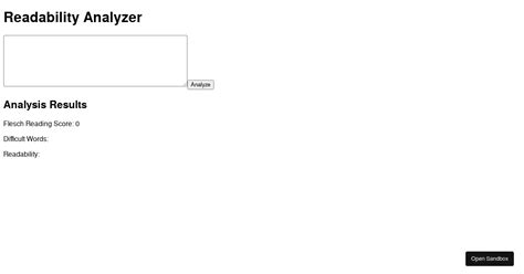 Text Readability Examples Codesandbox