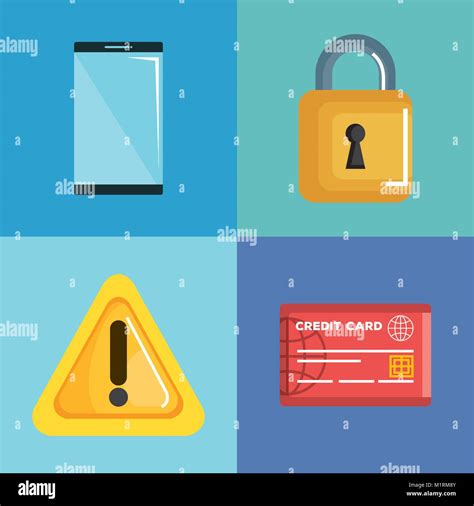 Theft Identity Set Icons Stock Vector Image And Art Alamy