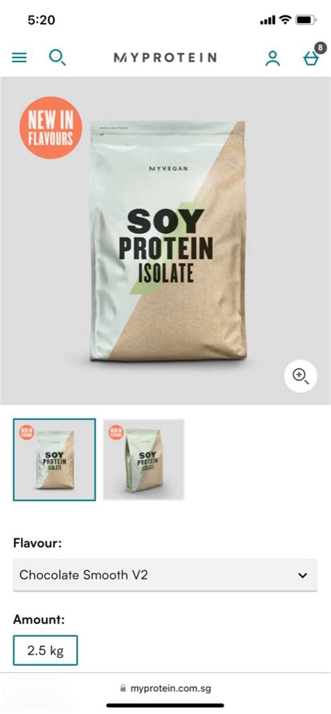 Myprotein Chocolate Soy Protein Isolate 25kg Health And Nutrition