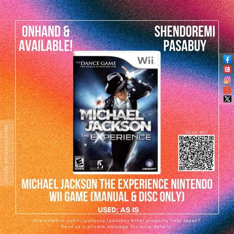 Michael Jackson The Experience Ubisoft Nintendo Wii Untested Used