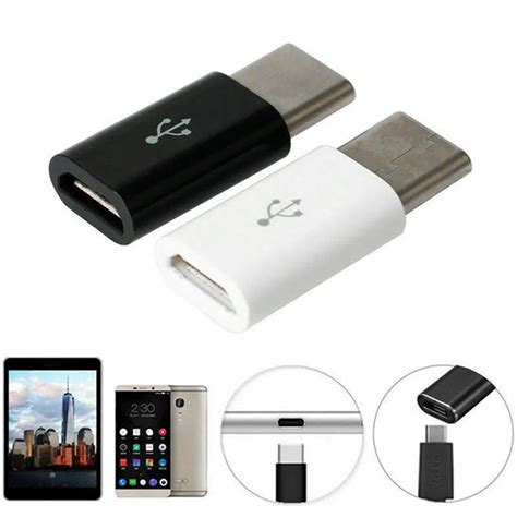 Color Optional Otg Android Type C Male To Micro Usb Female Adapter