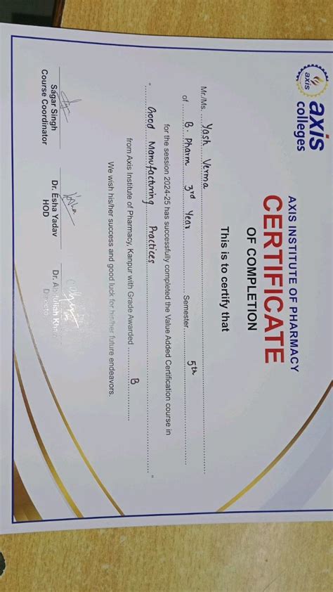 Yash Verma On Linkedin Excited To Share That I Successfully Completed A Value Added Course