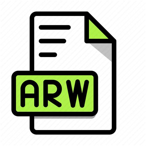 Arw File Extension Format Type Data Document Icon Download On Iconfinder