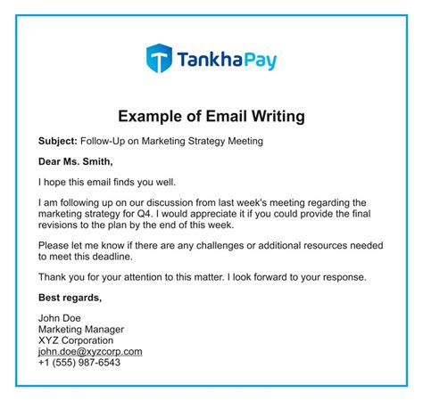 Email Writing Format Samples Tips