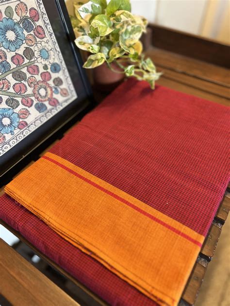Red Patteda Anchu Saree