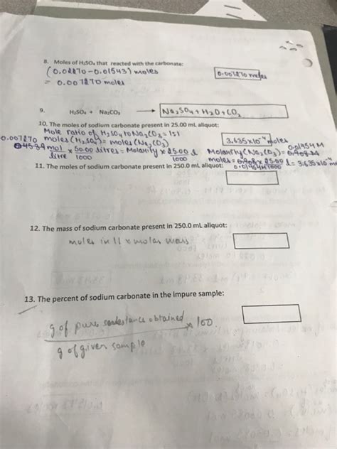 Solved I Just Want To Ask If Number Of Moles Change With Chegg Com