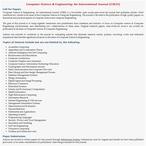 Cseij Journal On Linkedin Computerscience Informationtechnology Bigdata Machinelearning