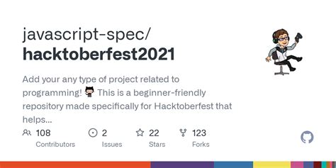 Github Javascript Spechacktoberfest2021 Add Your Any Type Of