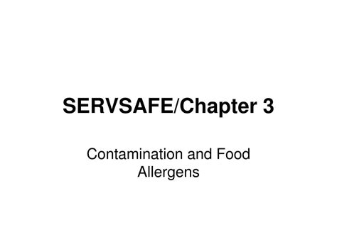 Ppt Servsafechapter 3 Powerpoint Presentation Free Download Id