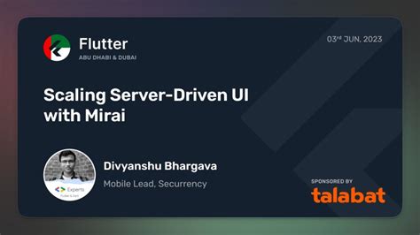 Flutter Abu Dhabi And Dubai On Linkedin Flutteruae Mirai Sdui