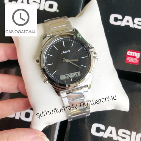 นาฬิกาข้อมือผู้ชาย Casio เครื่องศูนย์ Cmg รุ่น Mtp Vc01d 2e รับประกันศูนย์เซ็นทรัล1 ปี Shopee