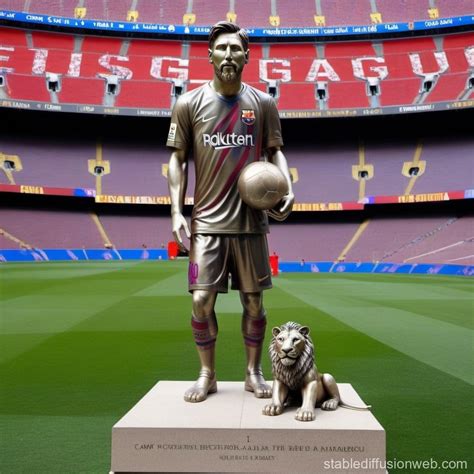 Statue Outside Camp Nou At Sam Cawthorn Blog
