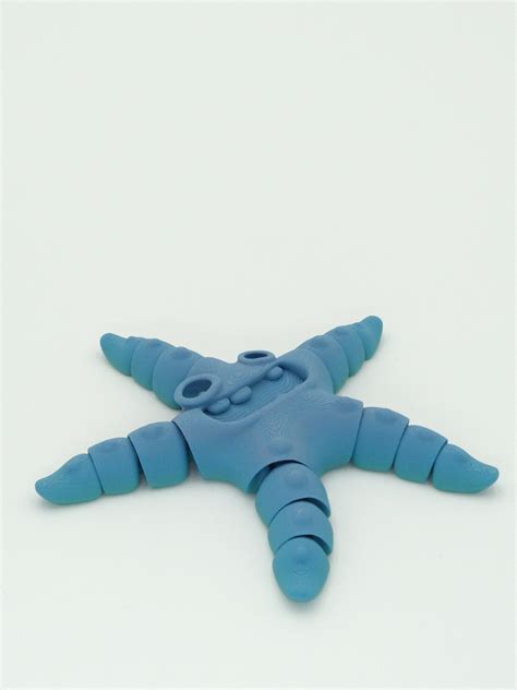 Goofy Starfish Flexi Articulated Figure Rainbow 5 3d Printed Flexi