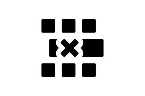 Remove Row Icon Graphic By Symbolic Language · Creative Fabrica