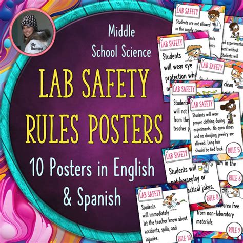 Lab Safety Poster Etsy Australia
