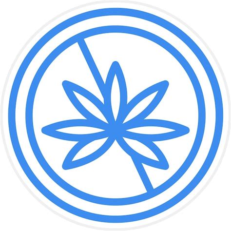 Premium Vector Vector Design No Thc Icon Style