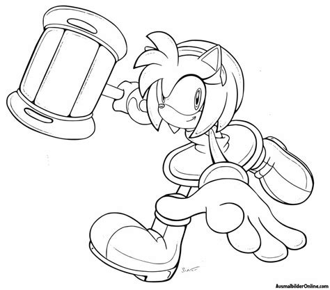 Kostenlose Laufende Amy Rose Zum Ausmalen Online Und Zum Ausdrucken F R Kinder