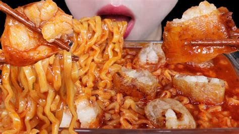 Asmr 대창 불닭볶음탕면 리얼사운드 먹방 Youtube