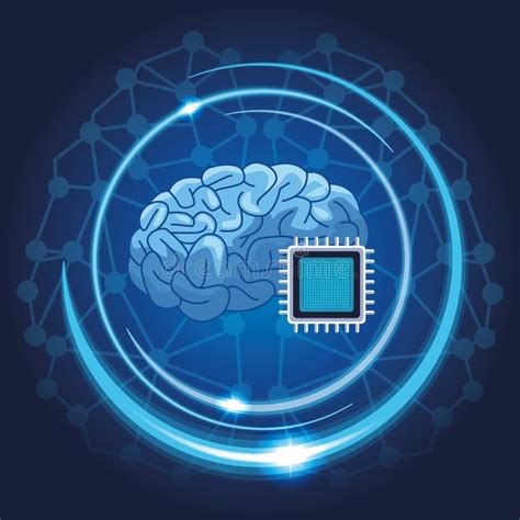 Brain With Microchip Stock Vector Illustration Of Mind 133412694