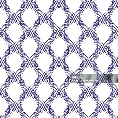 벡터 Inky 파란색 추상 브레이드 효과 다마스크 직조 원활한 패턴 배경 계단식 3d 효과는 흰색 배경에 격자를 짠 수직 리본 을 말려 포장을 위한 모든 기하학적 인쇄 0