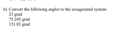 answered 5 convert the following angles to the… bartleby