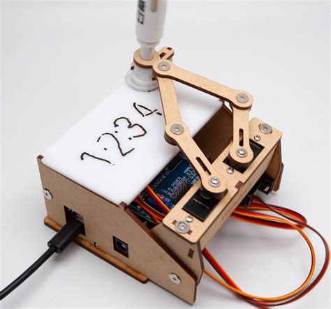 For Arduino Plotclock Small Clock Model Motor Wood Vicedeal