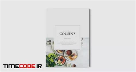 دانلود قالب آماده ایندیزاین کتاب آشپزی cookbook recipebook template تایم کد