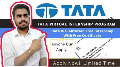 TATA Virtual Internship Programme Data Visualization Virtual Experience Internship Free