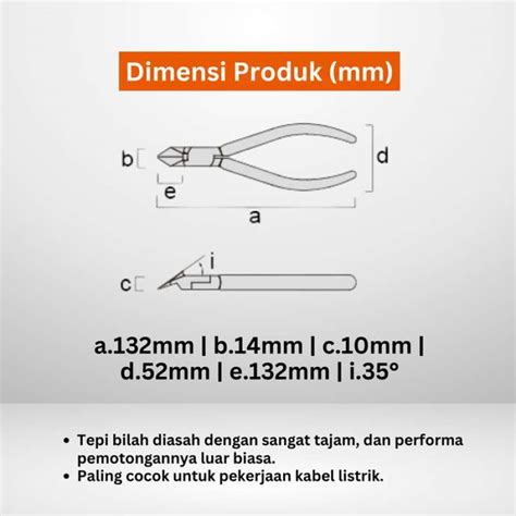 Promo Tang Potong Fujiya 50a 125 Angle Cutting Nippers Japan 125mm 5 Inci Diskon 23 Di Seller