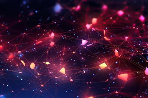 Premium Photo Clean And Minimalistic Background With Abstract Circuitry Paths And Glowing Nodes