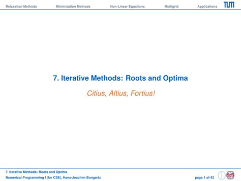 [ppt] 7 Iterative Methods Roots And Optima Citius Altius Fortius